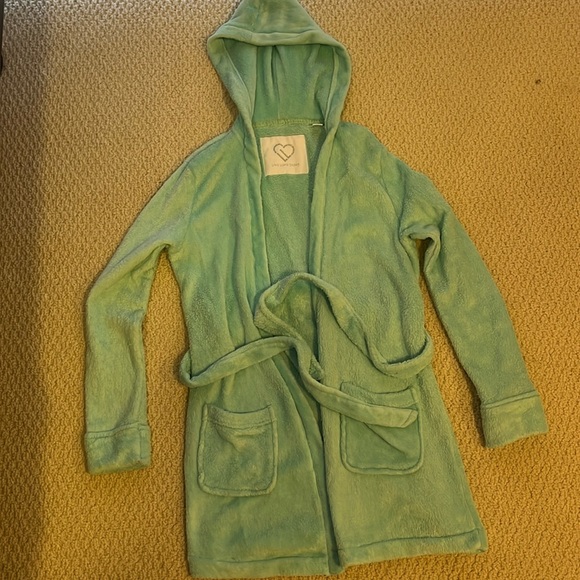 Aeropostale | Other | Aqua Blue Green Sherpa Robe | Poshmark